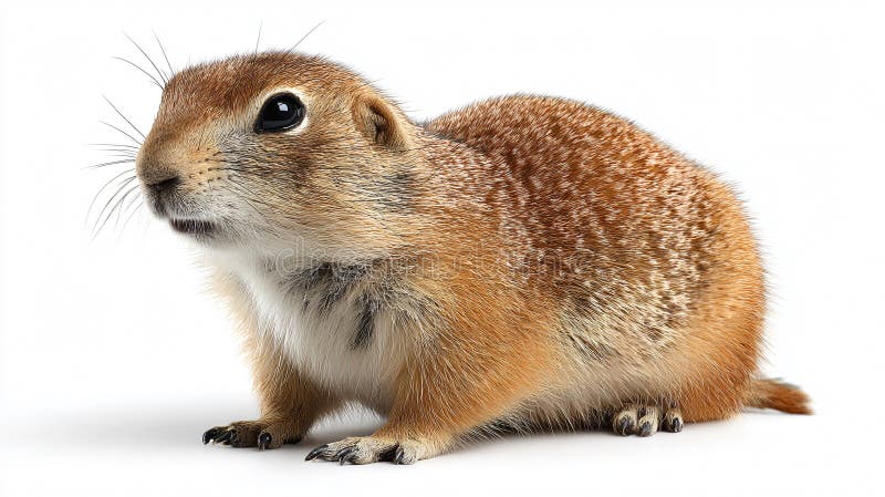 Cute Gopher Isolated on White Background for Design Projects Stock ...