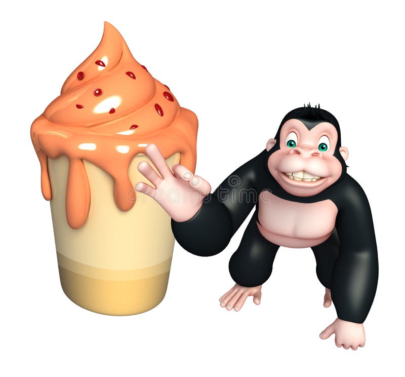 Funny Monkey Ice Cream Stock Illustrations – 111 Funny Monkey Ice Cream ...