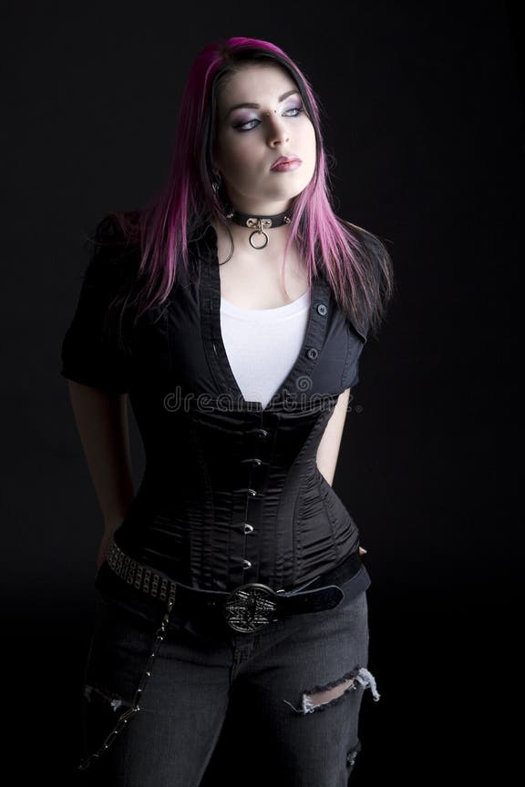 Cute goth stock image. Image of gothic, pink, bracelet - 14542397