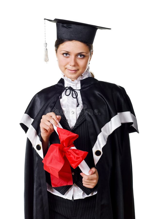 Cute Kid Graduate With Graduation Cap Stock Image - Image of school ...