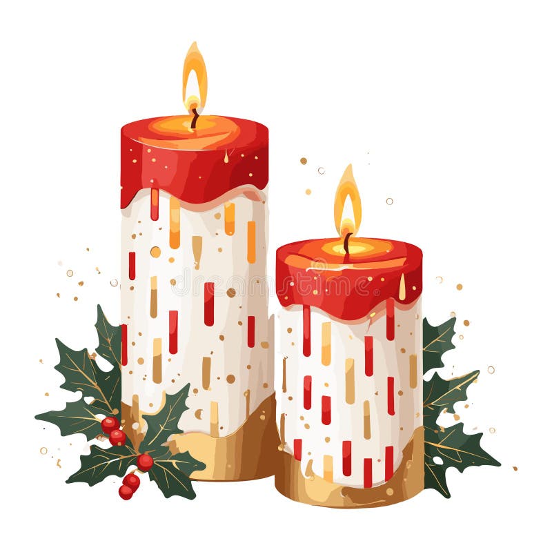 Graphics Christmas Decoration Gold Red Green Stock Illustration ...