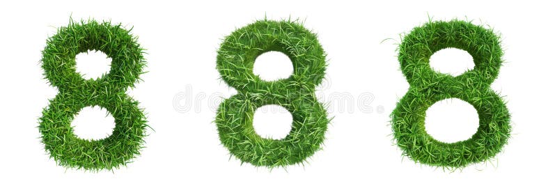 Cute Grass Texture Number Set Stock Photos - Free & Royalty-Free Stock ...