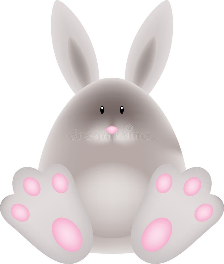 Rabbit Face Elements. Vector Illustration. Animal Character Ears and ...