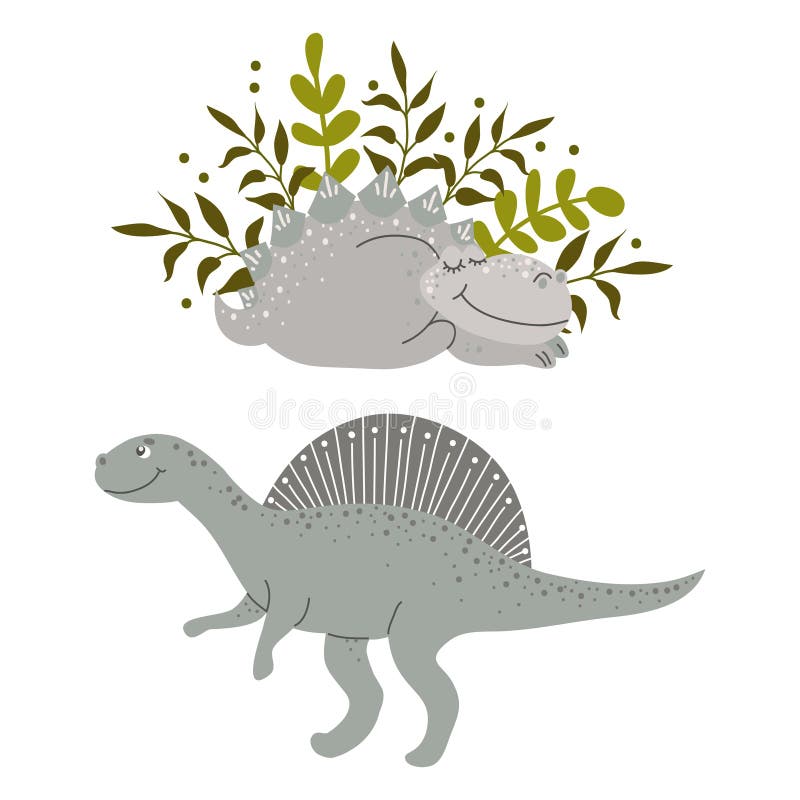 Gray Dinosaurs Stock Illustrations – 232 Gray Dinosaurs Stock ...