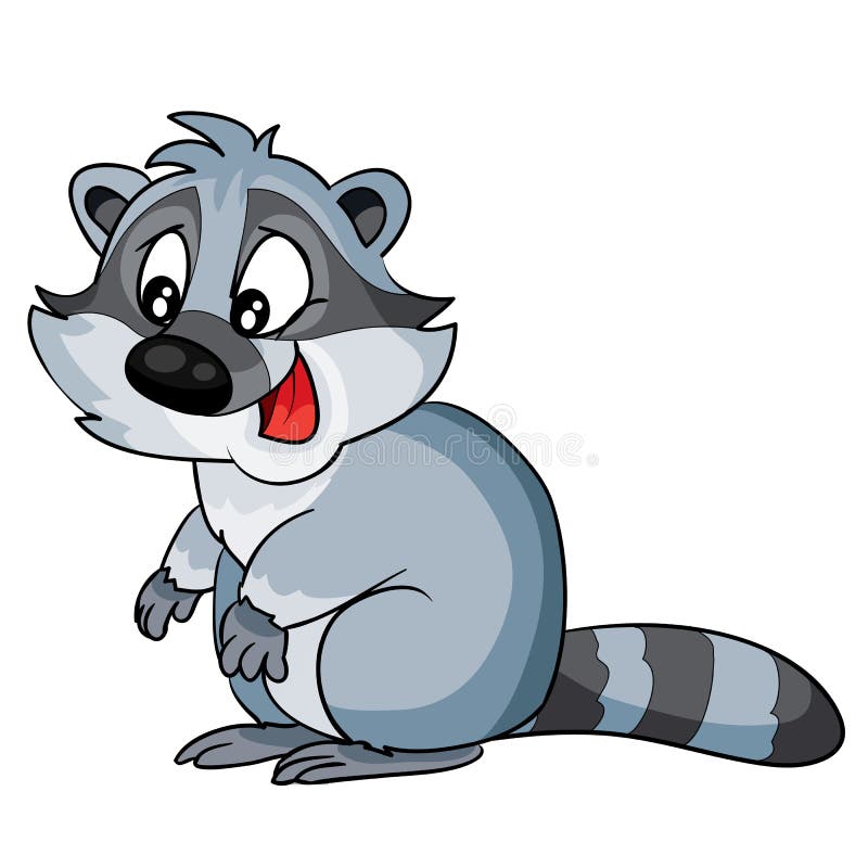 Gray Raccoon Stock Illustrations – 1,146 Gray Raccoon Stock ...