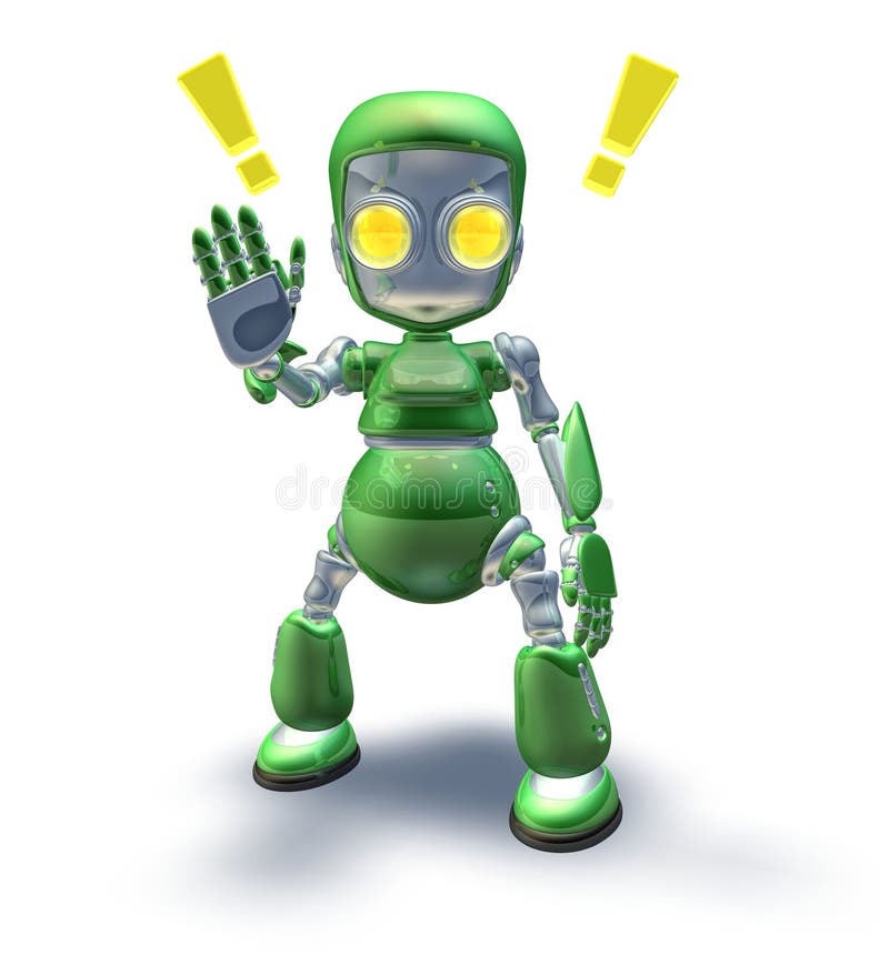 Happy Robot stock vector. Illustration of robot, android - 17825974