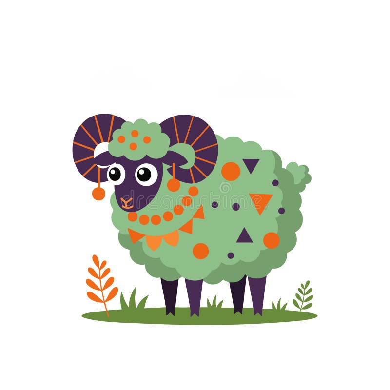 Geometric Sheep Illustration Stock Photos - Free & Royalty-Free Stock ...