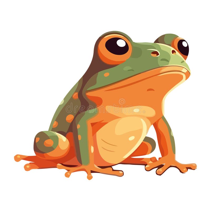 Toad Sitting on Mushroom Toadstool Design, Colourful. Generative AI ...