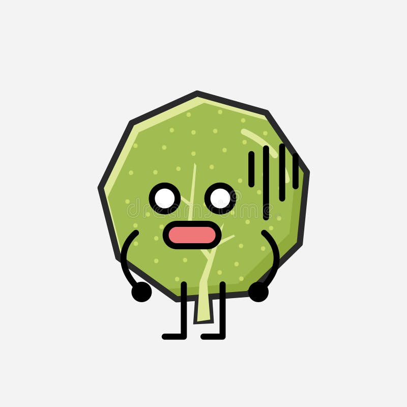 Cute Green Virus Mascot Vector Character in Flat Design Style Stock ...