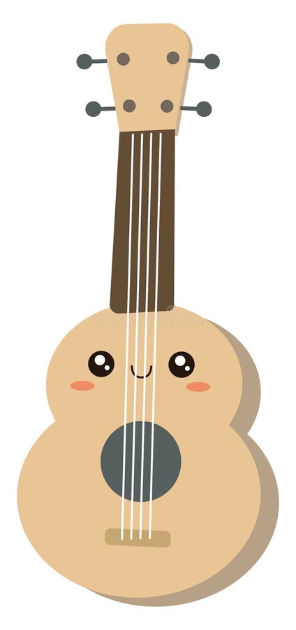 Cute Guitar Plectrum Cartoon Mascot Style with Tongue Out Stock Vector ...