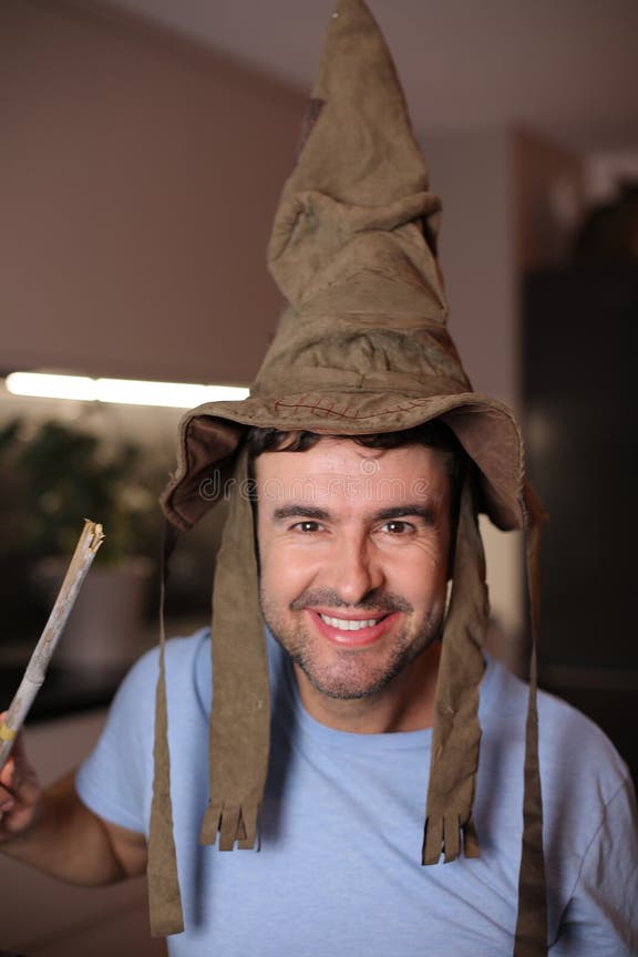 Cute guy doing some magic stock photo. Image of hispanic - 328654474