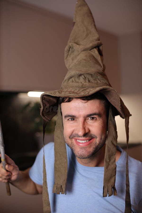 Cute guy doing some magic stock photo. Image of game - 328654478