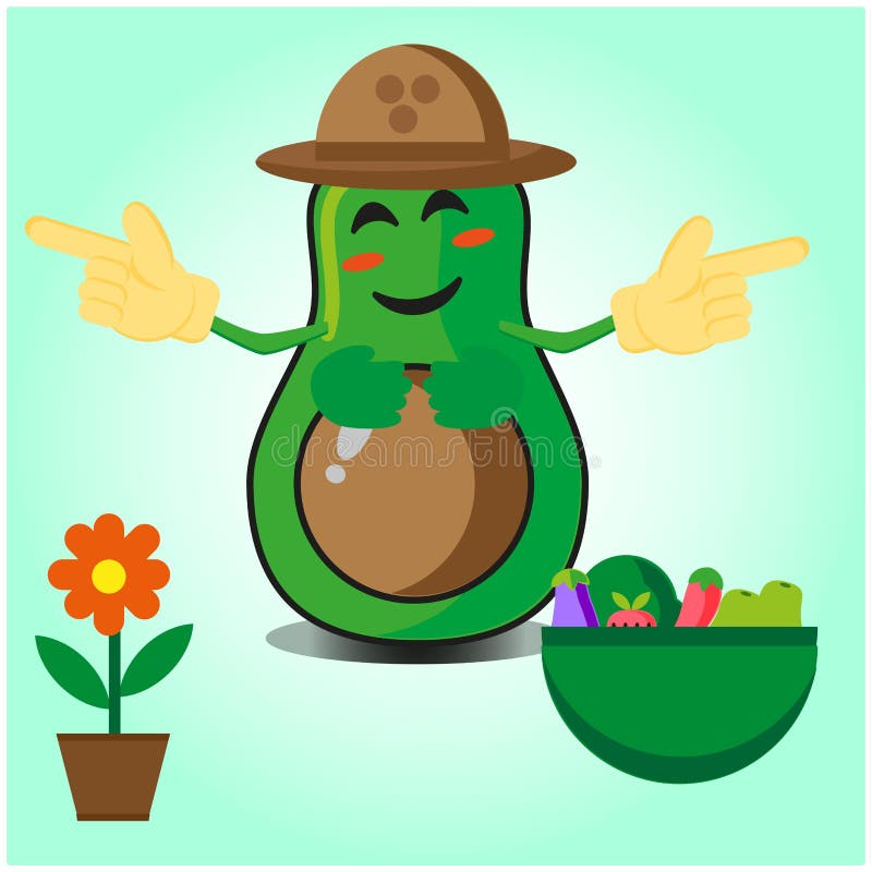 Avocado Pointing Stock Illustrations – 151 Avocado Pointing Stock ...