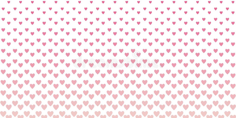 Cute Halftone Heart Background, Vector Icon Wallpaper Stock Vector ...