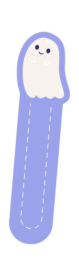 Cute Halloween Decorative Bookmark Mark Place in Book Stock Vector ...