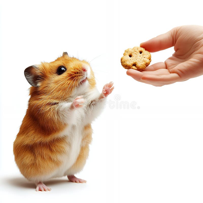 Cute Hamster Begging for a Treat Stock Photo - Image of food, cute ...