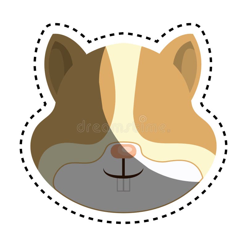 Cute hamster isolated icon stock illustration. Illustration of isolated ...