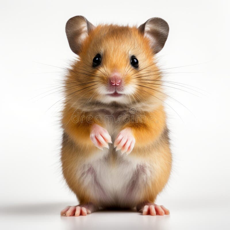 Cute Hamster Isolated on White Backgeround, Created with Generative AI ...