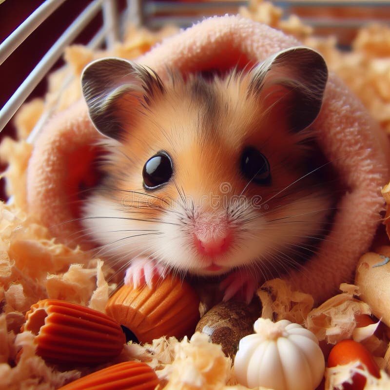 Cute Hamster Peeking Ou New Beautiful Stock Image - Image of hamster ...