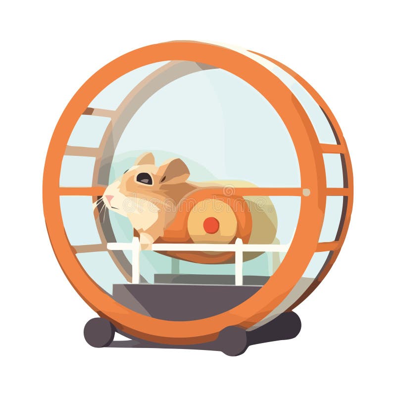 Cute Hamster Hamster Wheel Stock Illustrations – 964 Cute Hamster ...