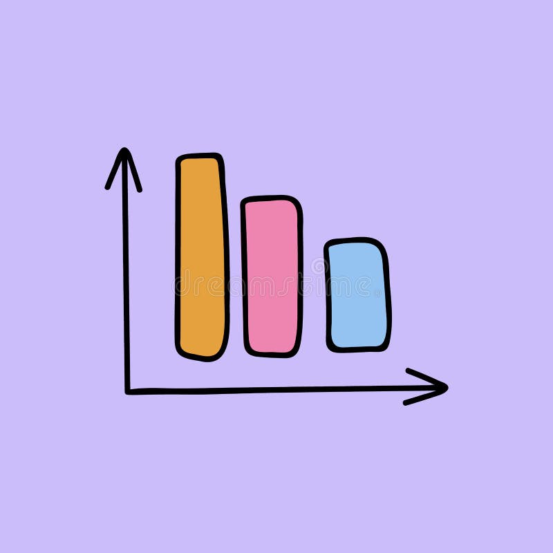 Cute Hand Drawn Clipart of Chart, Graph. Infographic Business Element ...