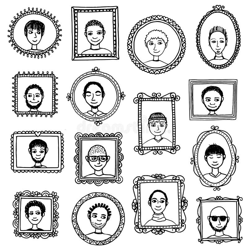 Multicultural Many Faces Stock Illustrations – 72 Multicultural Many ...
