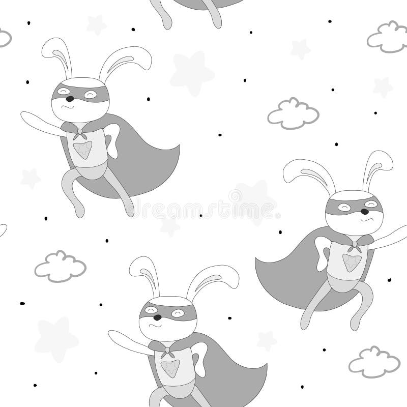 Superhero Rabbit Stock Illustrations – 348 Superhero Rabbit Stock ...