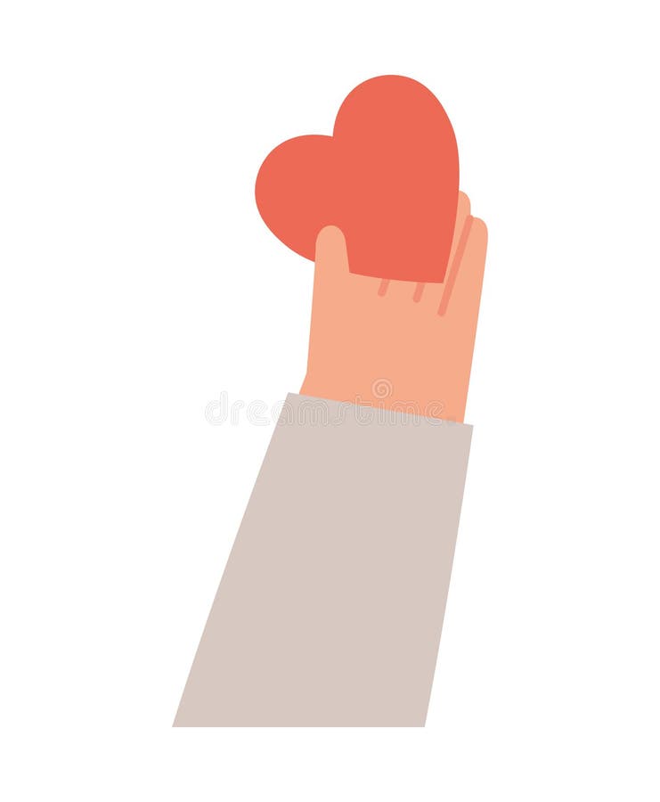 Cute hand icon stock vector. Illustration of heart, community - 229870354