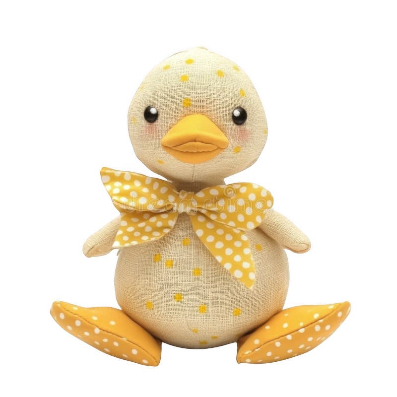Cute Handmade Rubber Duck Toy Isolated on Transparent Background Stock ...