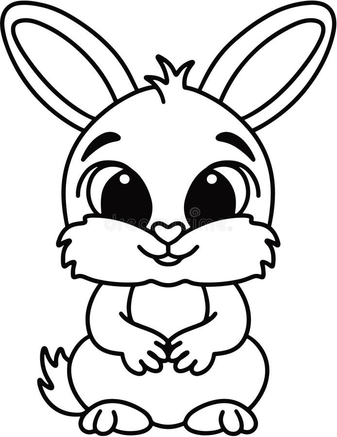 Cute happy bunny vector stock vector. Illustration of bunny - 276512246