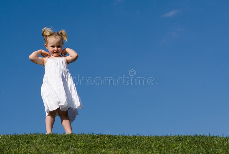 Cute happy child stock image. Image of girl, dress, healthy - 2746587