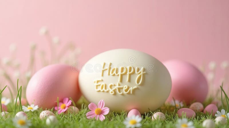 Cute happy easter eggs stock illustration. Illustration of seasonal ...