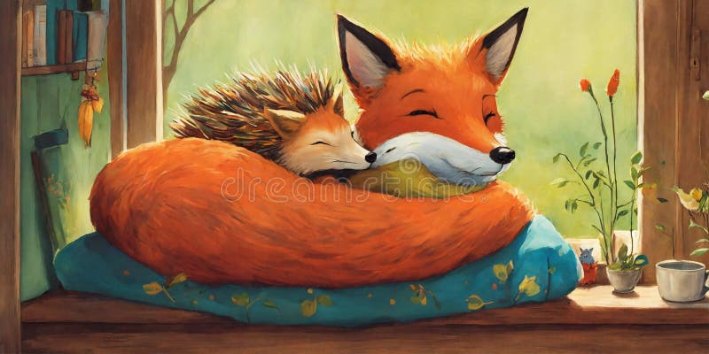 Happy friends cuddling stock illustration. Illustration of young ...