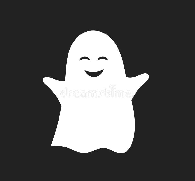 Happy Ghost Halloween Party Wallpaper Scream Vector Illustration ...