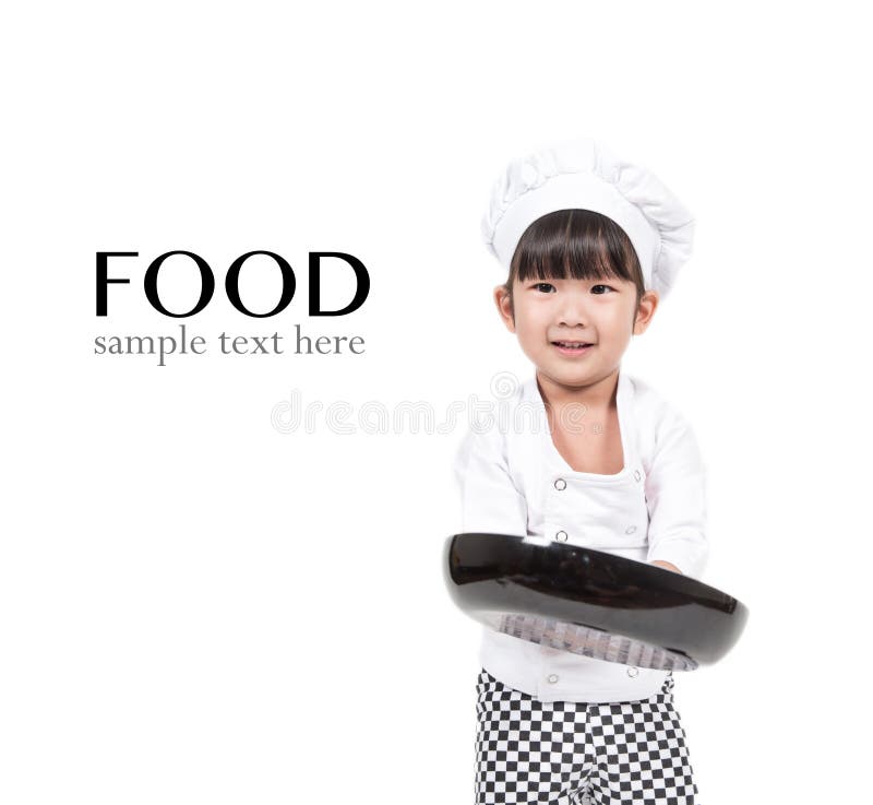 Cute Happy Little Baby Cooking Stock Image - Image of chef, kids: 59493949