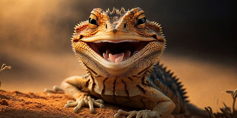 A cute happy lizard stock illustration. Illustration of digital - 279556684