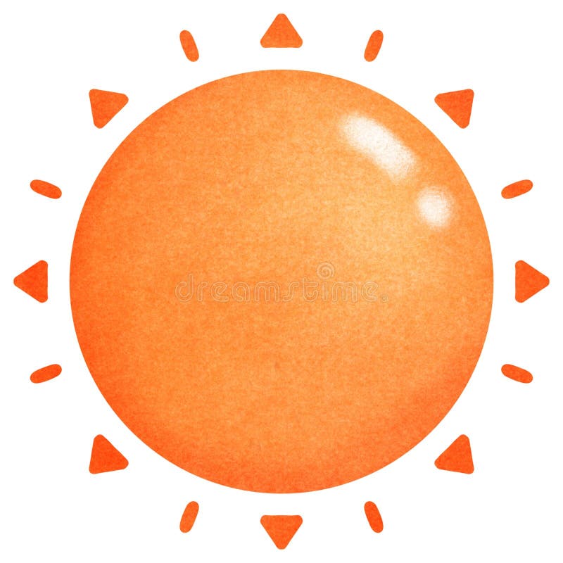 Cute and Happy Orange Sunny Day in Summer Beach Stock Image ...