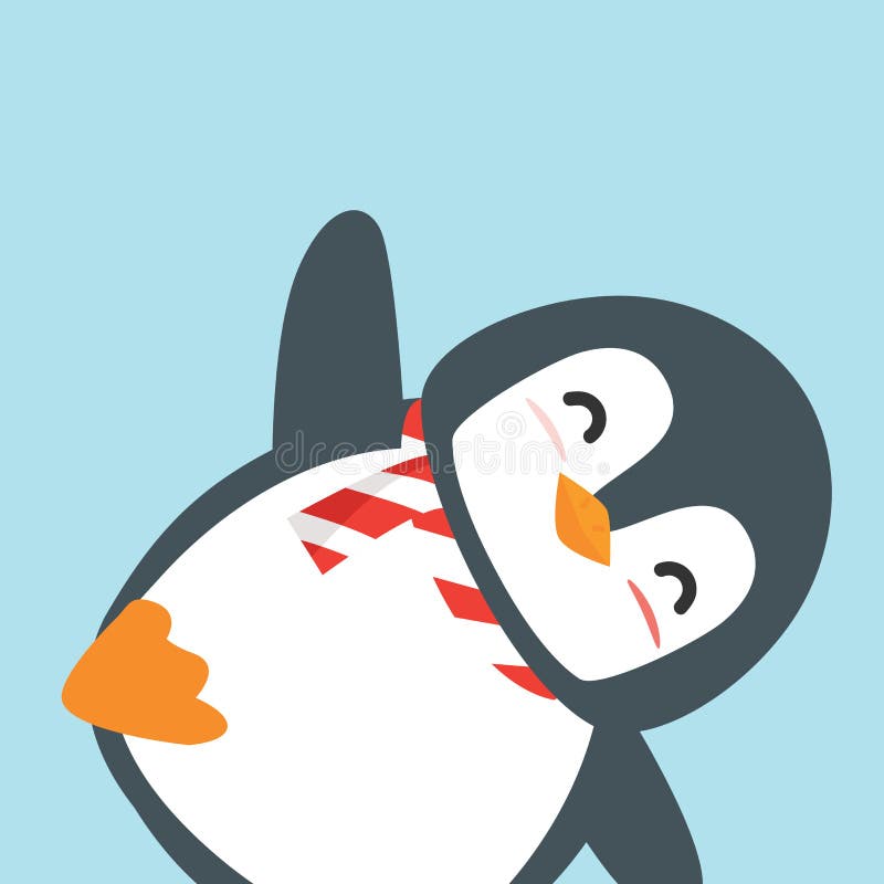 Cute Happy Penguin Cartoon Vector Stock Vector - Illustration of arctic ...