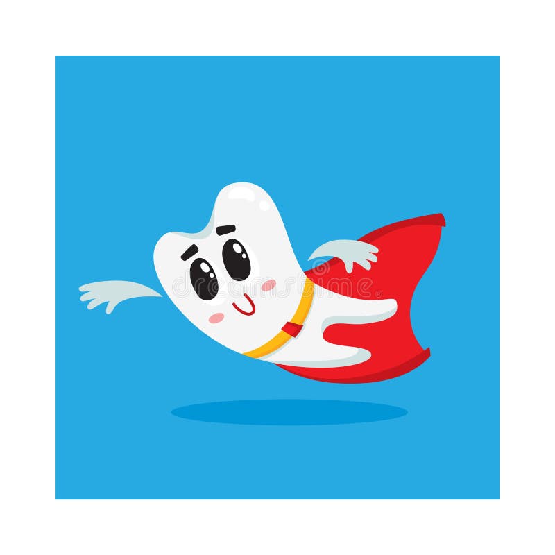 Cartoon Superhero Tooth Stock Illustrations – 599 Cartoon Superhero ...