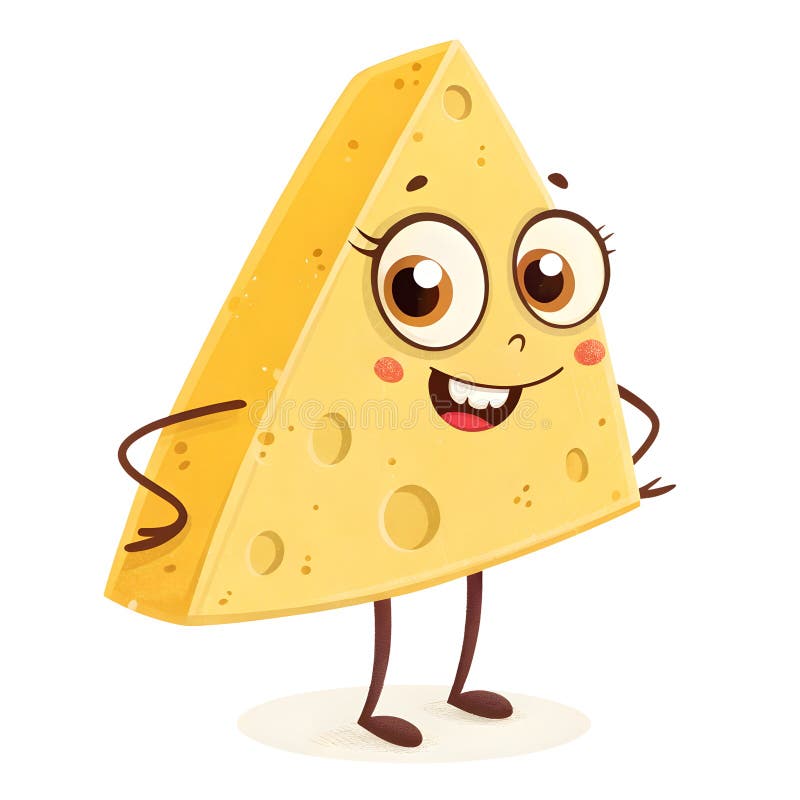 Smiling Cheese Cartoon Character Flexing Stock Vector - Illustration of ...