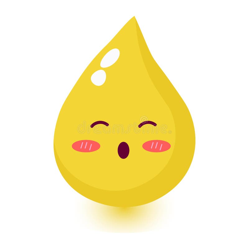 Cute Happy Smiling Urine Drop Stock Vector Illustration Of Friend Clinical 255057205