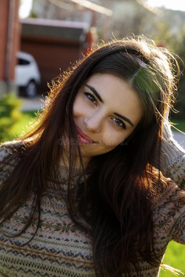 Cute Happy Lady Showing Thumbs Up.. Stock Image - Image of cute, camera ...
