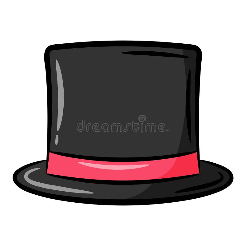 Cute Hat Drawing Clipart Sticker Stock Vector - Illustration of kawaii ...