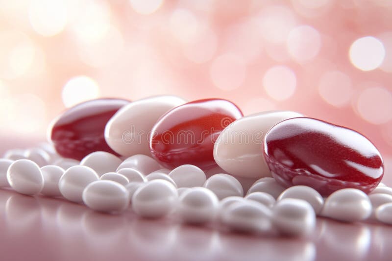 Cute Hearts, Micro Hearts, Bokeh Lights, Valentine S Day Stock Image ...