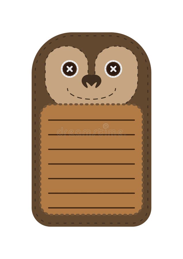 Cute Hedgehog Note. Vector Illustration Decorative Design Stock Vector ...