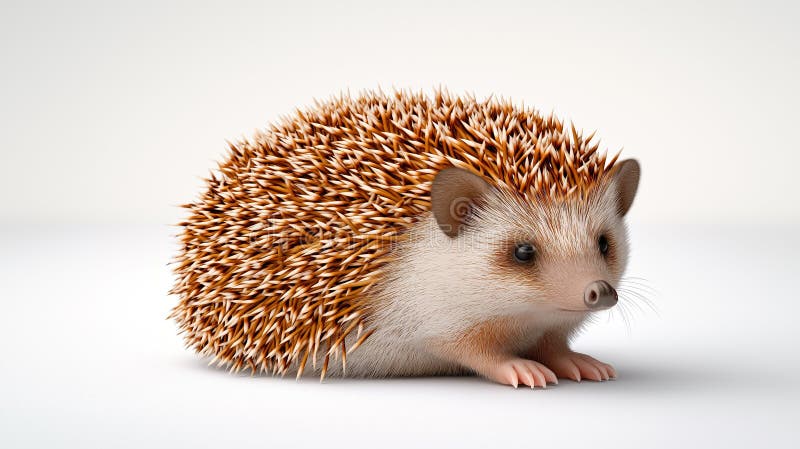 Cute Hedgehog Resting on a Light Surface in a Calm Setting Stock ...