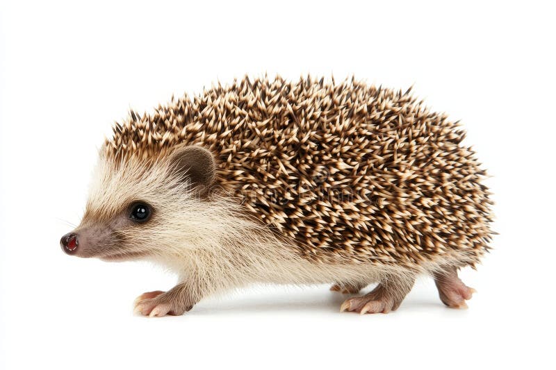 Hedgehog, side view stock photo. Image of life, background - 71116206