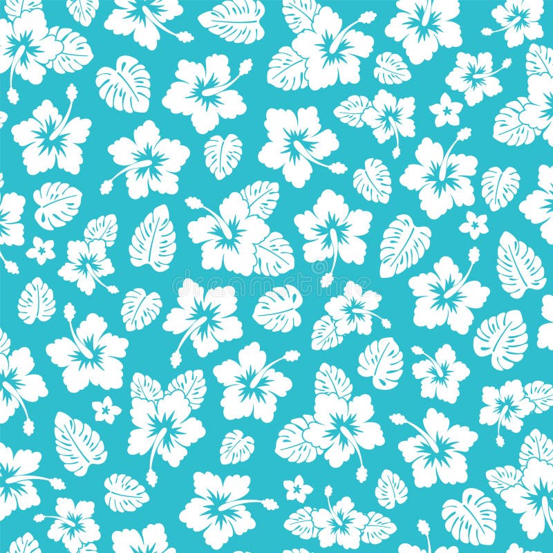Cute Hibiscus Pattern Perfect for Textiles, Stock Vector - Illustration ...