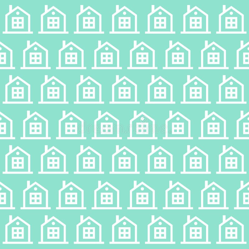 Cute Home Background Pattern. with Design Backdrop. Vector Illustration ...