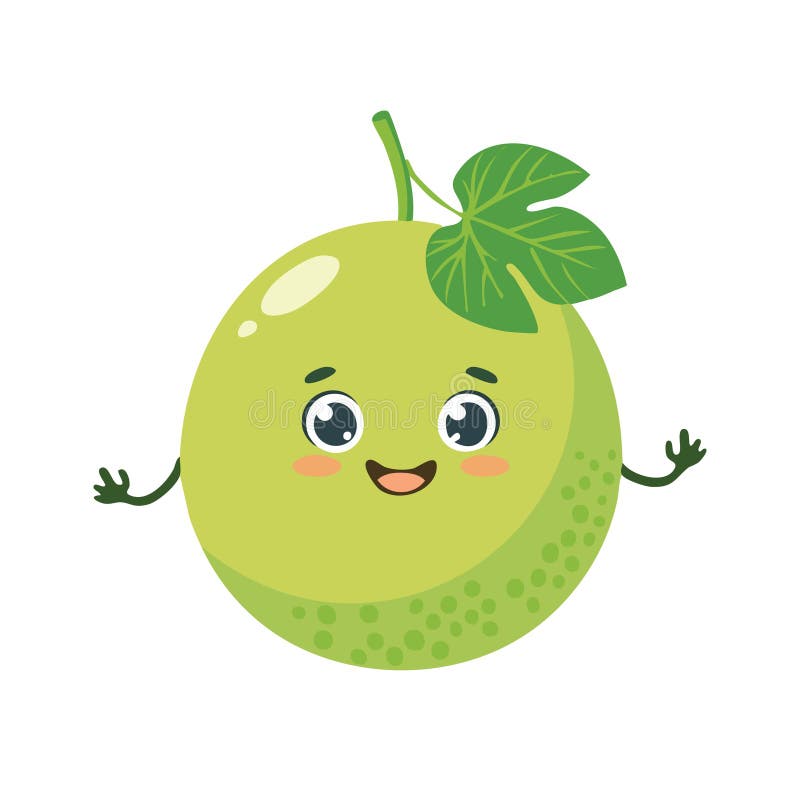 A Cute Honeydew Fruit Illustration Stock Vector - Illustration of ...